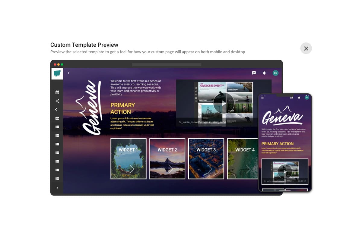 Customisable Event Platform - CrowdComms