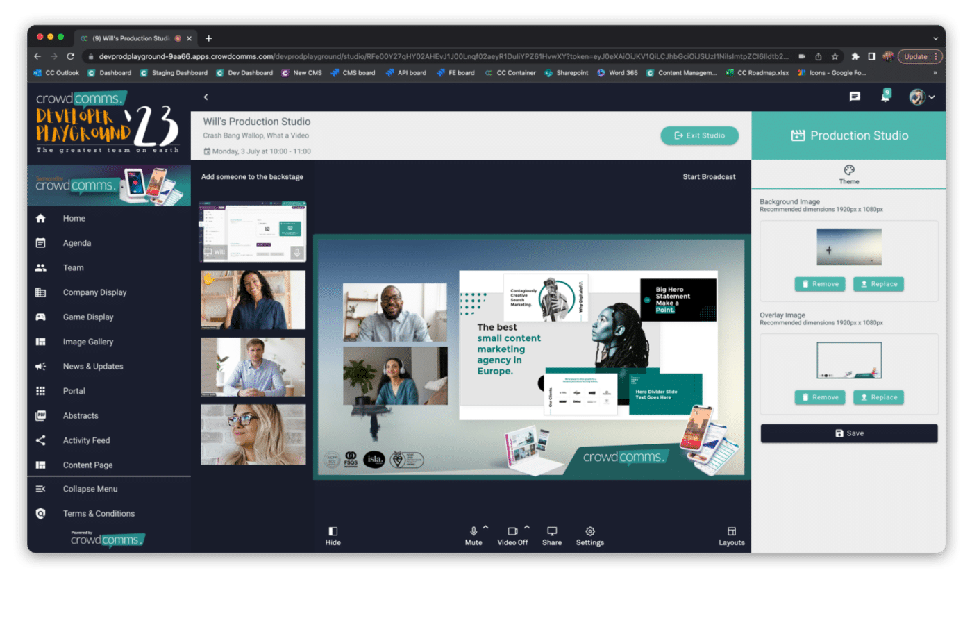 Elevate your Virtual Events with CrowdComms' Production Studio