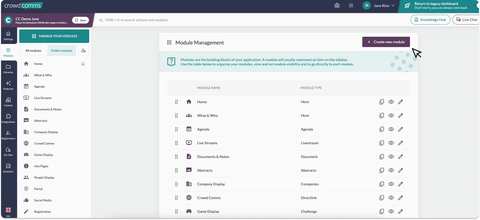 4.3 Step three: Modules, Plan your content - CrowdComms