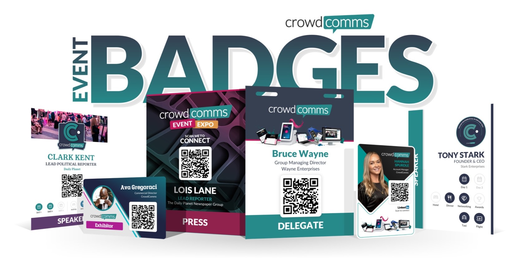 Badge options - CrowdComms