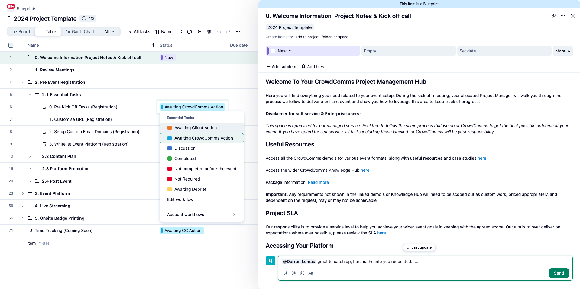 4.2 CrowdComms Managed Build: Project Management - CrowdComms