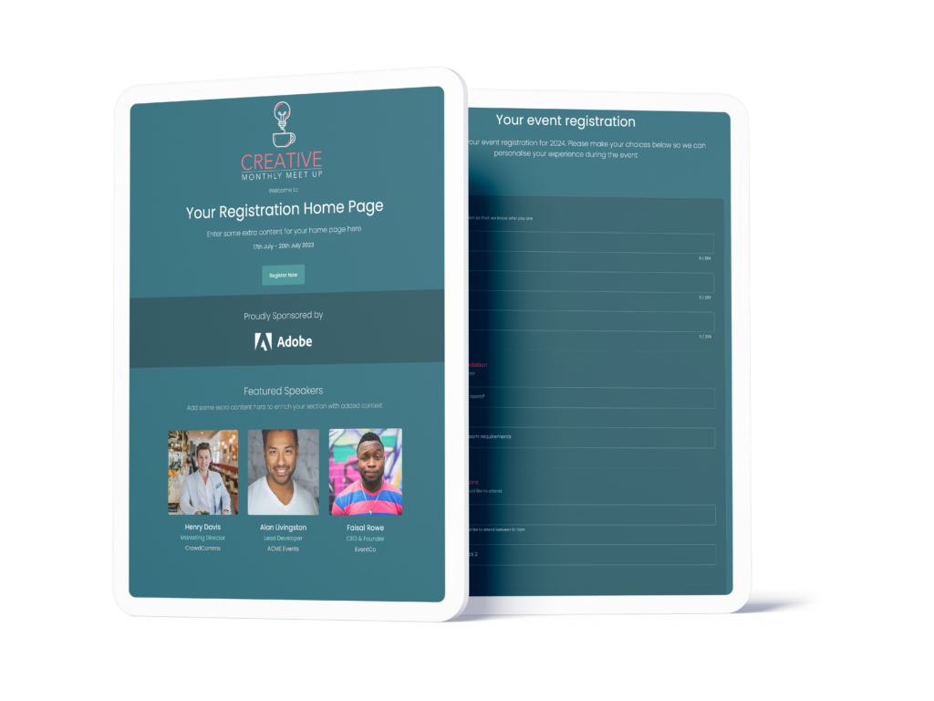 Best Practice for Event Registration - CrowdComms