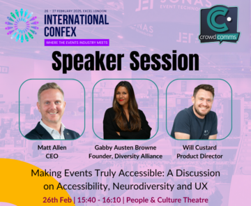 Welcome to International Confex 2025 - CrowdComms
